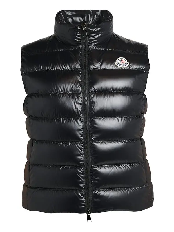Moncler Ghany Quilted Puffer Vest - Black