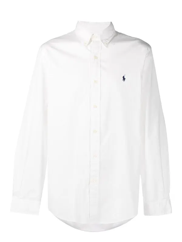 Polo Ralph Lauren Embroidered Logo Shirt - White