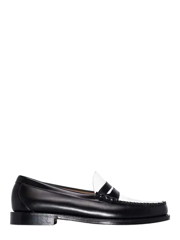 G.H.BASS G.h. Bass & Co. Heritage Larson Weejun Leather Loafers - Black