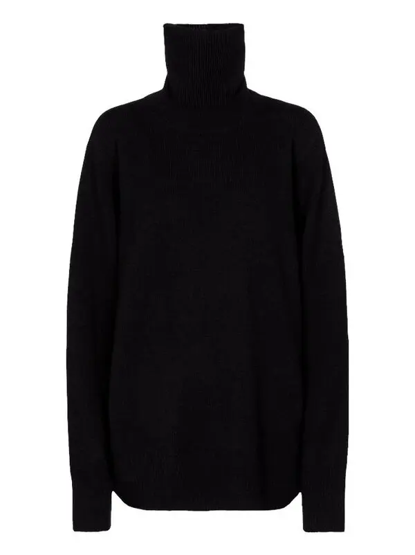 THE ROW Stepny Wool And Cashmere Turtleneck Sweater - Black