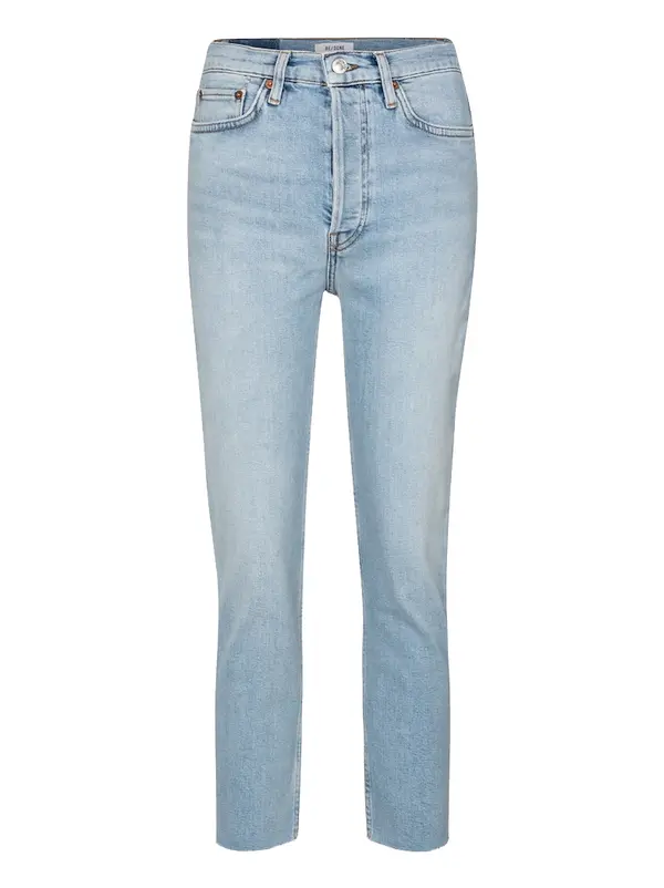 RE/DONE 90s High-rise Slim Jeans - Blue