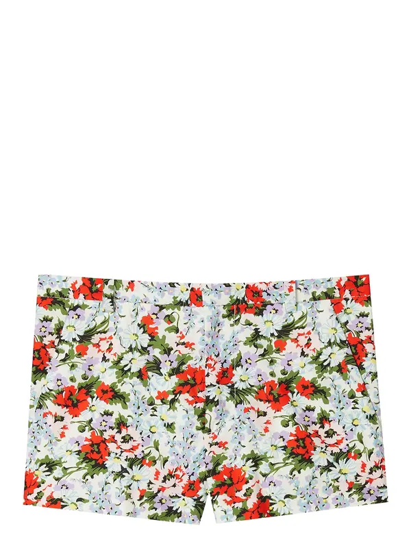 Marc Jacobs Short Floral-print Shorts - Blue