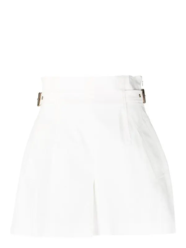 Alberta Ferretti High-rise Gathered Shorts - White