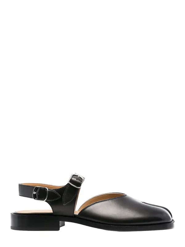 MAISON MARGIELA Tabi Leather Sandals - Black