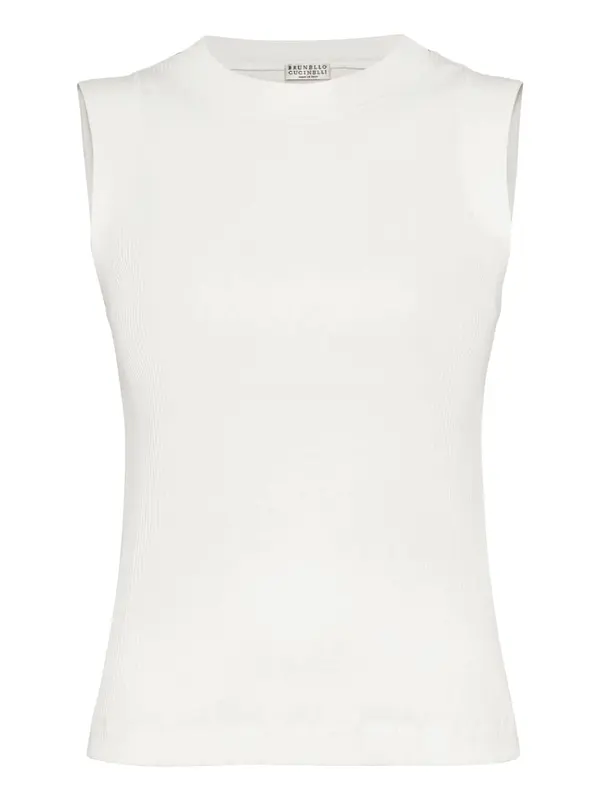 Brunello Cucinelli Slim-fit Tank Top - White