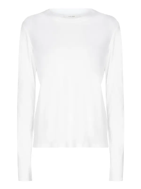 THE ROW Shermann Cotton-jersey Top - White