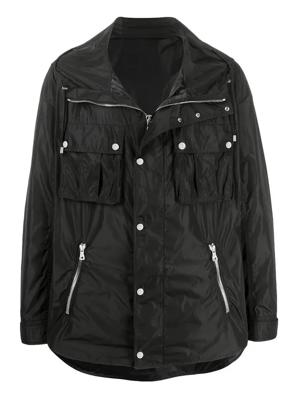 Balmain Zip-front Drawstring Jacket - Black