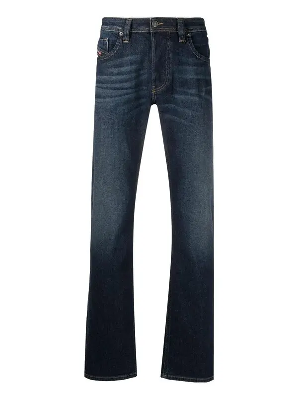 DIESEL® Straight Leg Dark Wash Jeans - Blue
