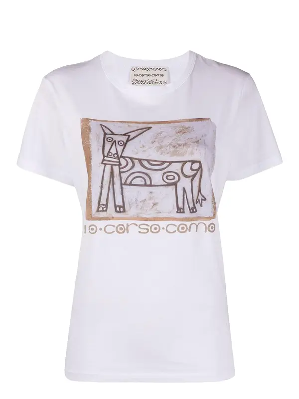 10 CORSO COMO Graphic-print T-shirt - White