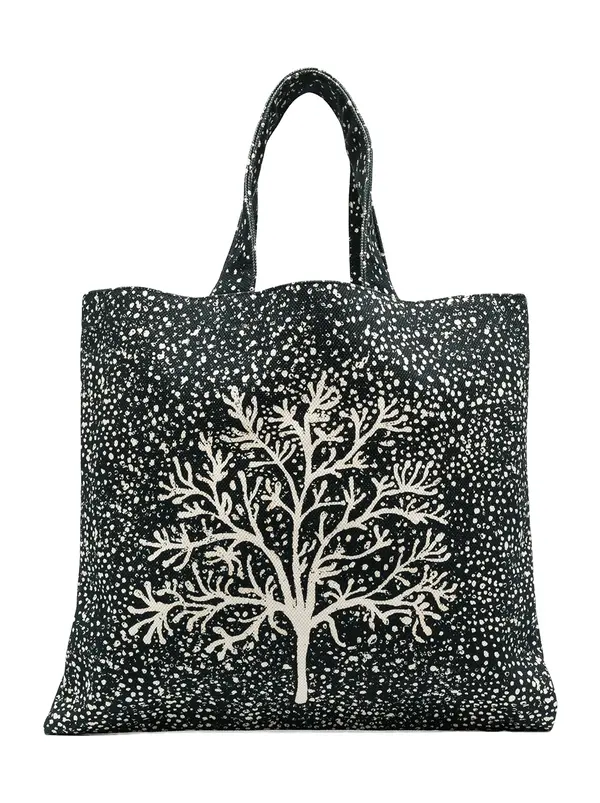10 CORSO COMO Tree-print Tote Bag - Black