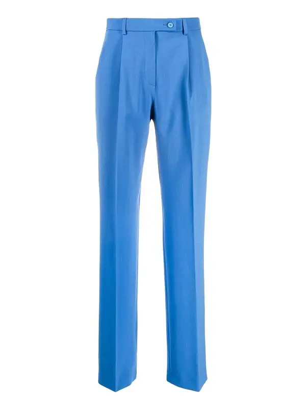 Alberta Ferretti Straight-leg Tailored Trousers - Blue