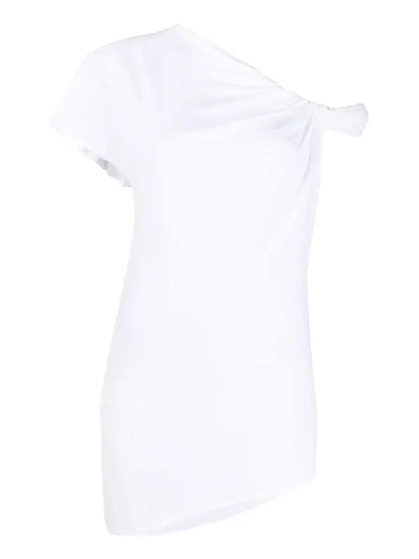 Alexander McQueen Asymmetric Knotted Top - White
