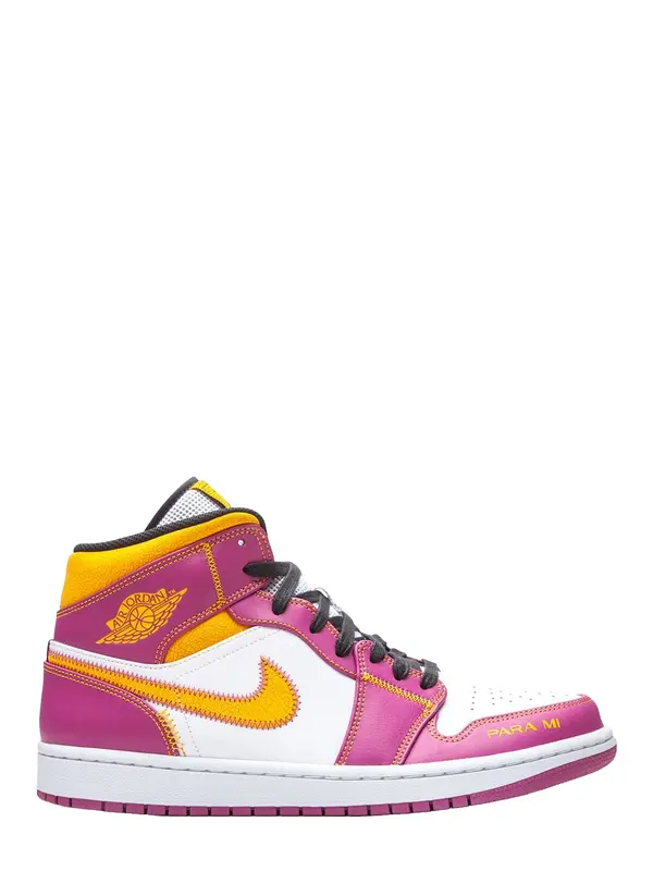 JORDAN Air 1 Mid Dia De Los Muertos Sneakers - Pink