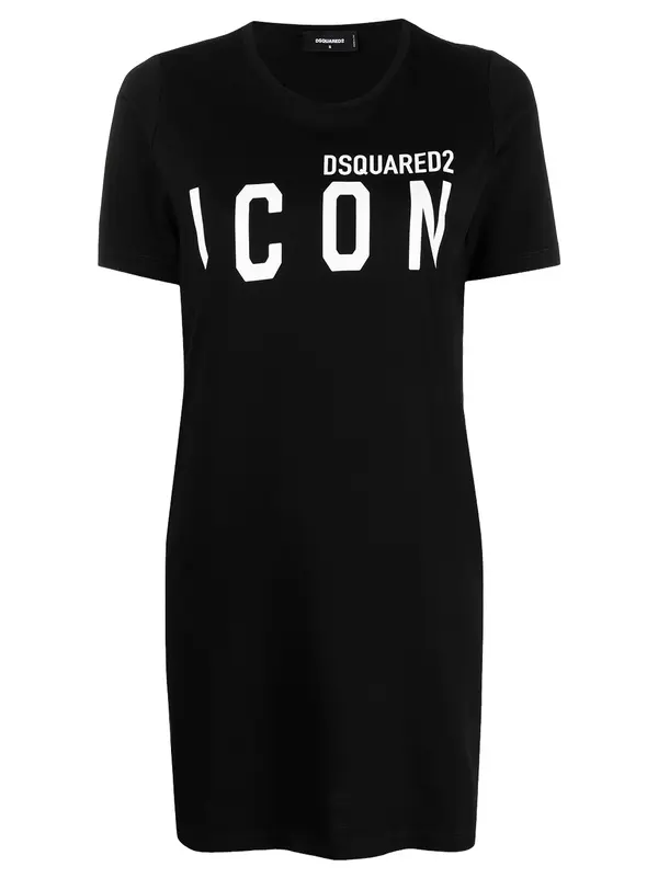 Dsquared2 Logo-print T-shirt Dress - Black