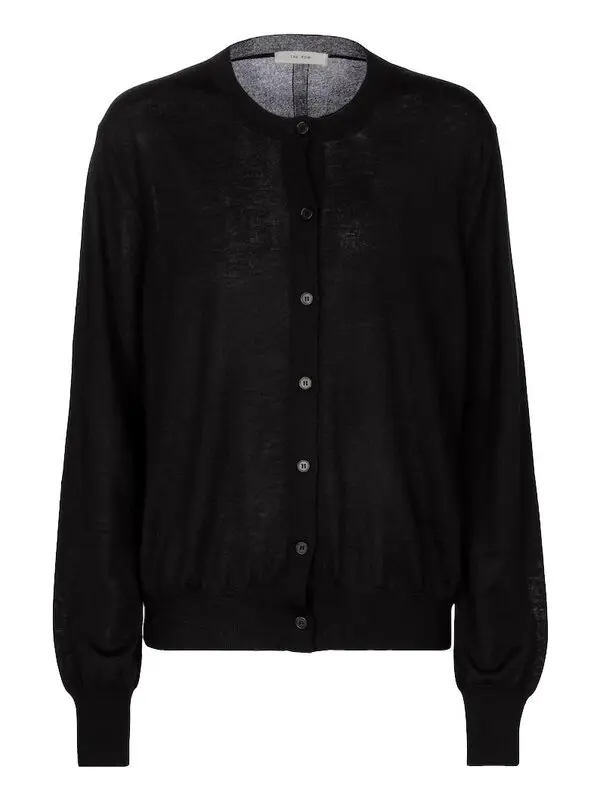 THE ROW Battersea Cashmere Cardigan - Black