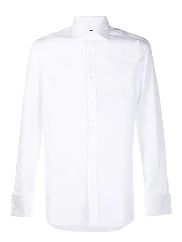 Ralph Lauren Purple Label Astor Cotton Poplin Dress Shirt - White