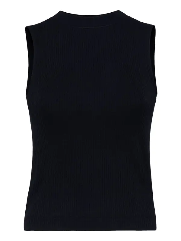 Brunello Cucinelli Contrast-stitch Tank - Black