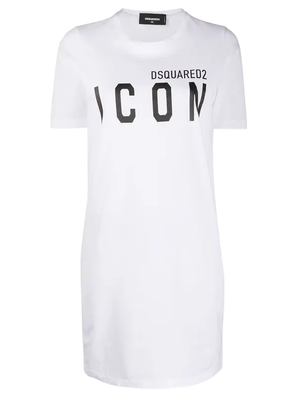 Dsquared2 Long T-shirt Dress - White