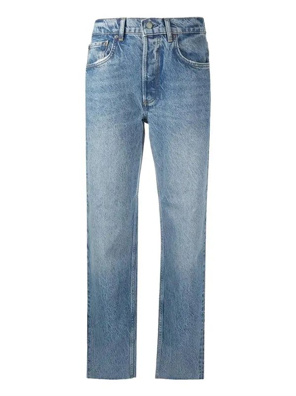 Boyish Mid-rise Cropped Leg Jeans - Blue