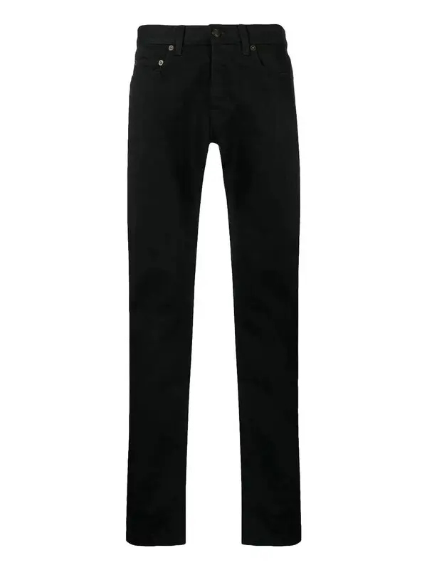 Saint Laurent Slim Fit Denim Jeans - Black