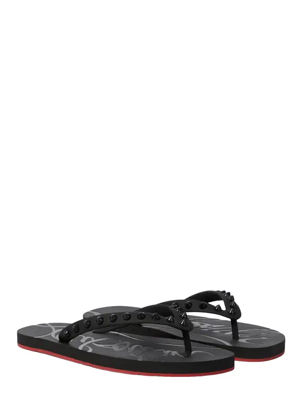 CHRISTIAN LOUBOUTIN Loubi Flip Thong Sandals - Black