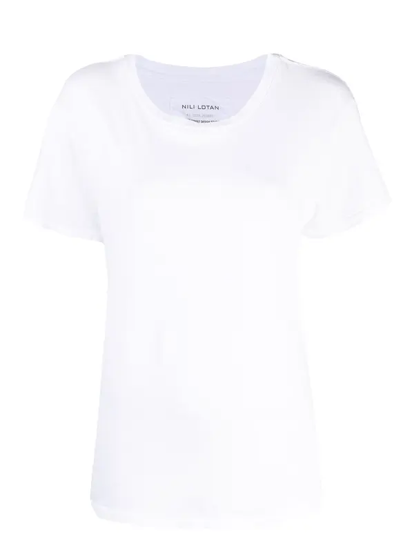 NILI LOTAN Brady Cotton T-shirt - White