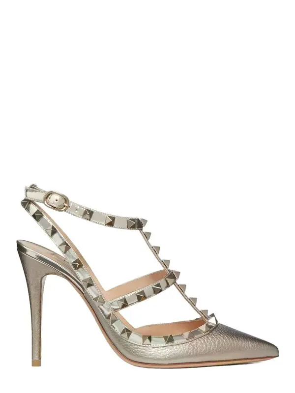 Valentino Garavani 100mm Rockstud Pumps - Gold