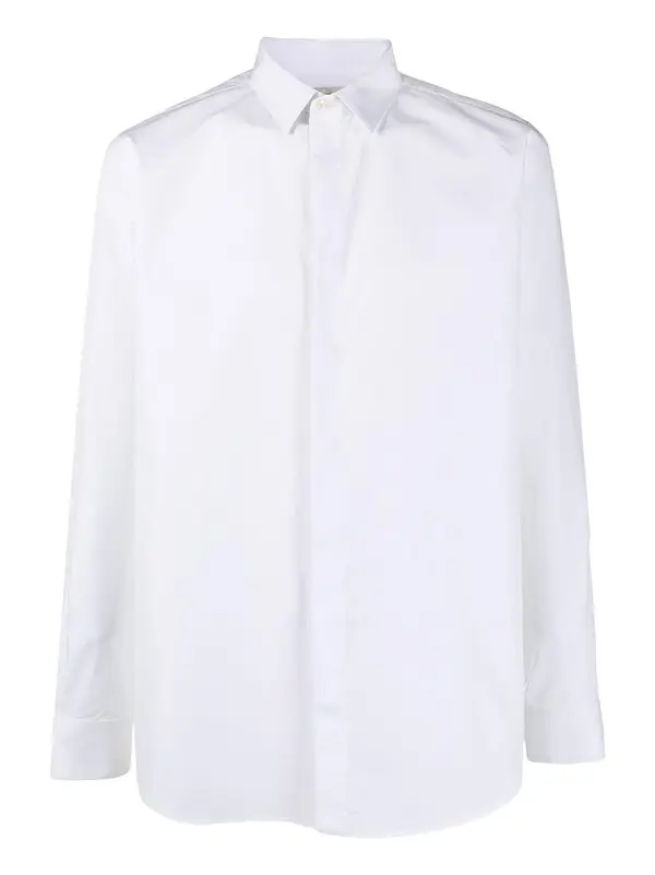 Saint Laurent Poplin Long-sleeve Shirt - White
