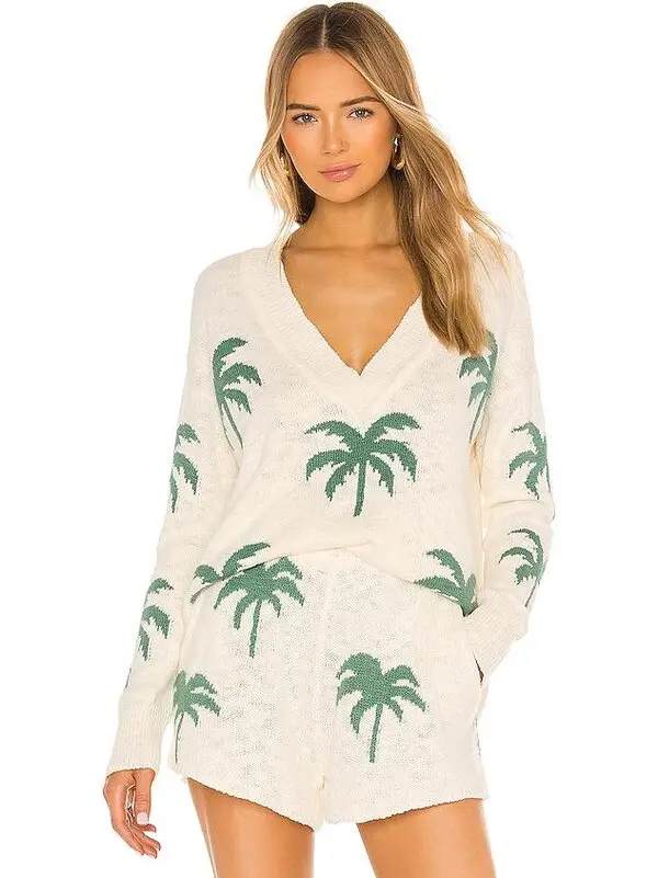 Show Me Your Mumu Gilligan Sweater - Palm Tree Knit