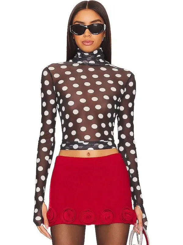 AFRM Zadie Top - Diagonal Dot