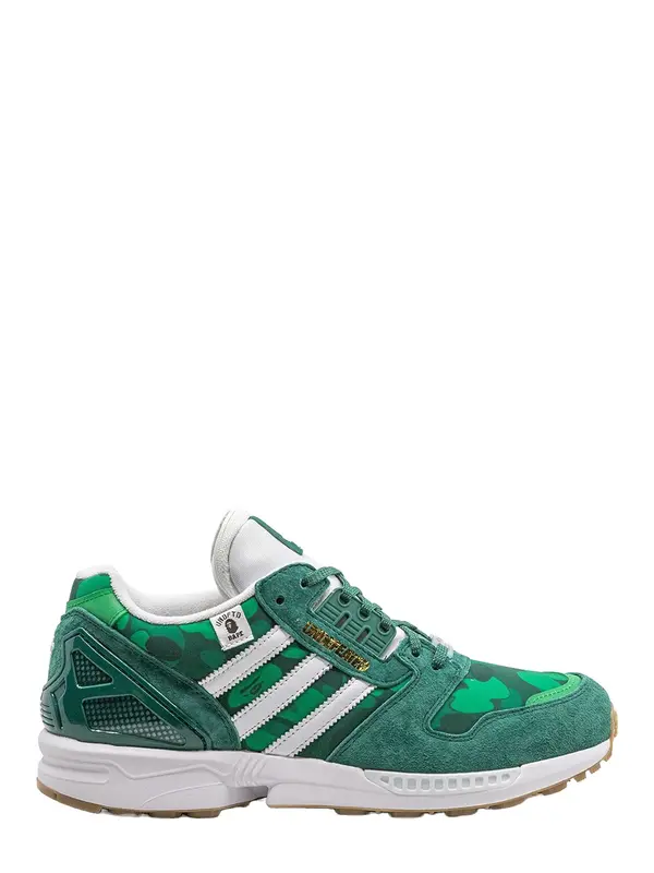Adidas X Bape X Undefeated Zx 8000 Sneakers - Green