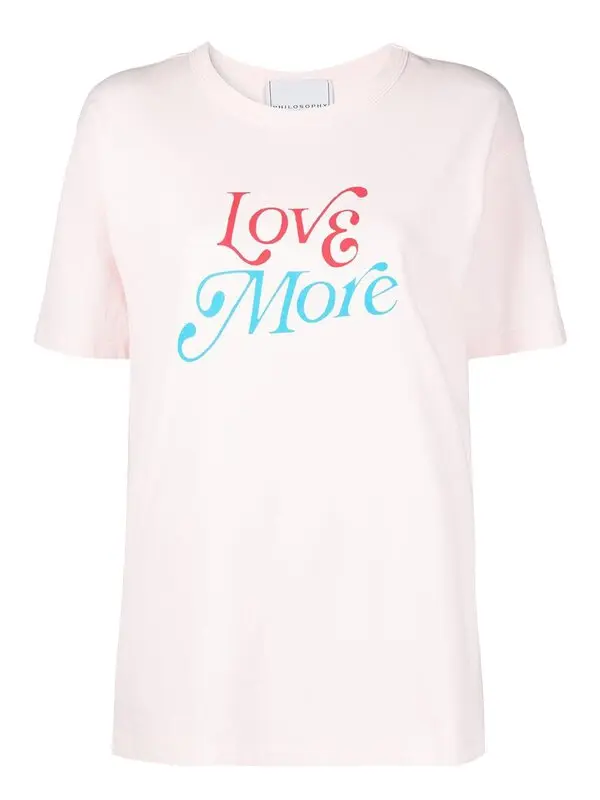 Philosophy Di Lorenzo Serafini Love More T-shirt - Pink