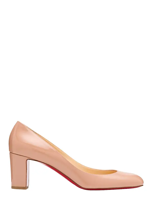CHRISTIAN LOUBOUTIN 70mm Cadrilla Patent Block-heel Pumps - Blush