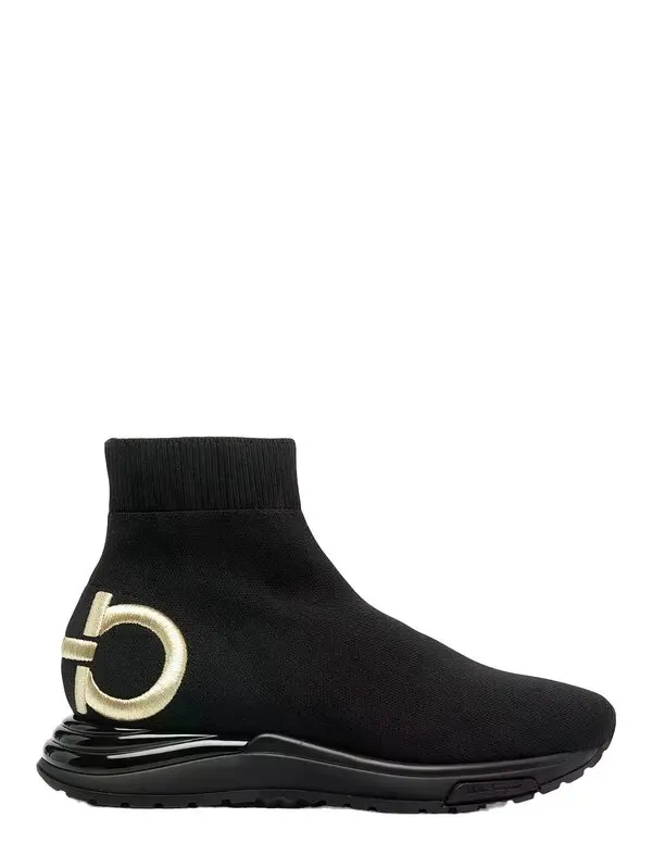 FERRAGAMO Gancini Sneakers - Black