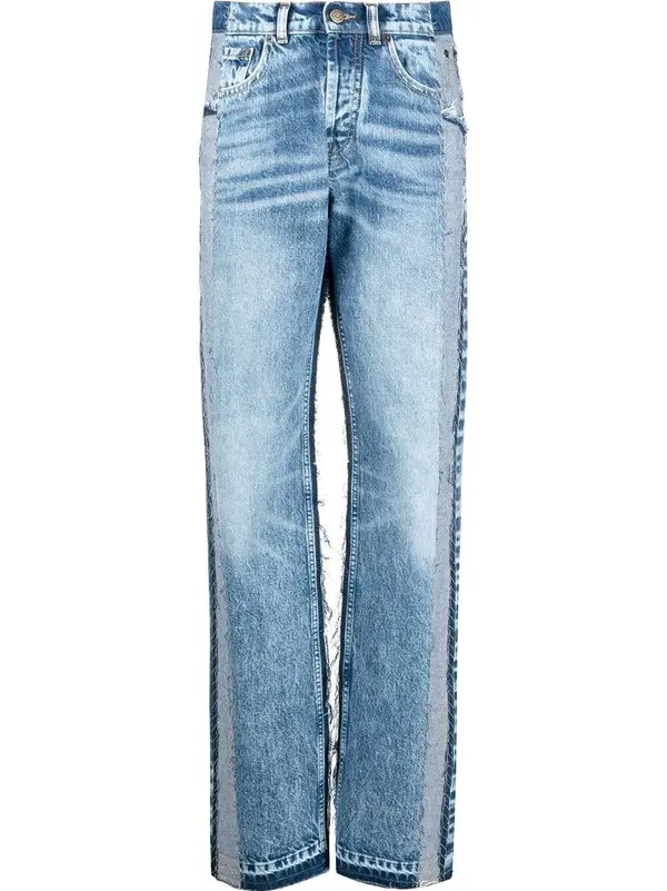 MAISON MARGIELA Panelled High-rise Jeans - Blue