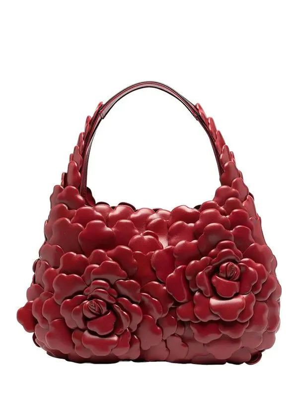 Valentino Garavani Small 03 Rose Edition Hobo Bag - Red