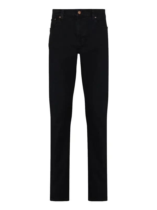 Nudie Jeans Lean Dean Slim Fit Jeans - Black