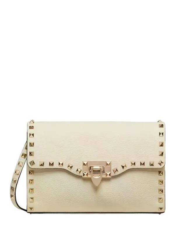 Valentino Garavani Rockstud Shoulder Bag - Neutrals