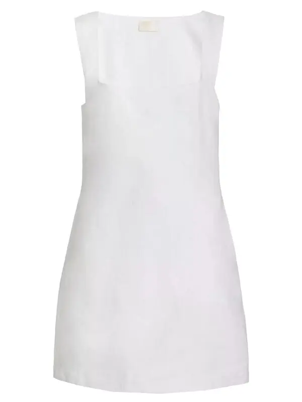 Posse Exclusive Alice Linen Mini Dress - White