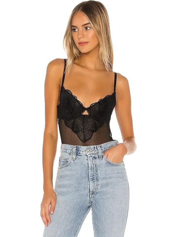 KAT THE LABEL Zephyr Bodysuit - Black