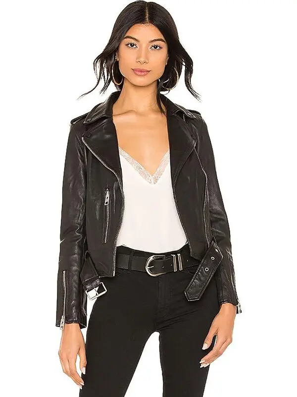 ALLSAINTS Balfern Leather Biker Jacket - Black