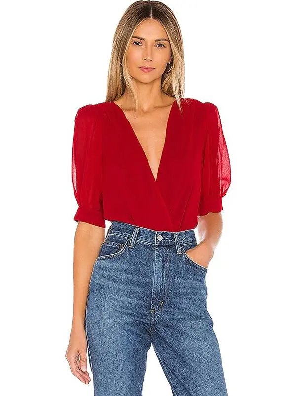 House Of Harlow 1960 X Nora Bodysuit - Red