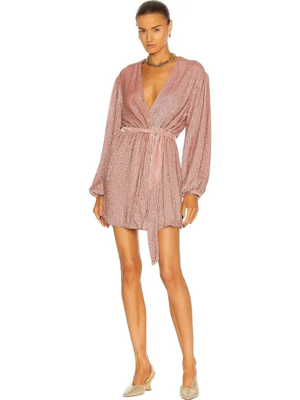 Retrofete Gabrielle Robe Dress - Dusty Rose