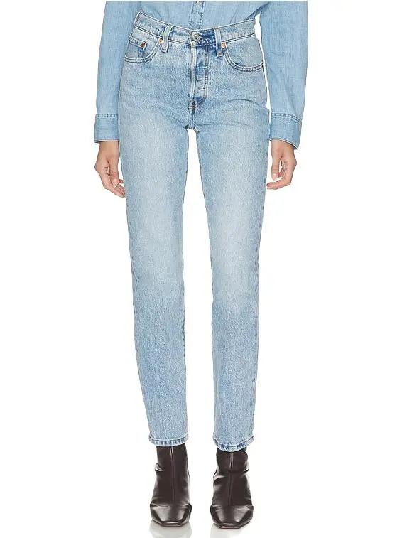 LEVI'S 501 Straight In Denim-medium - Lazy Frame