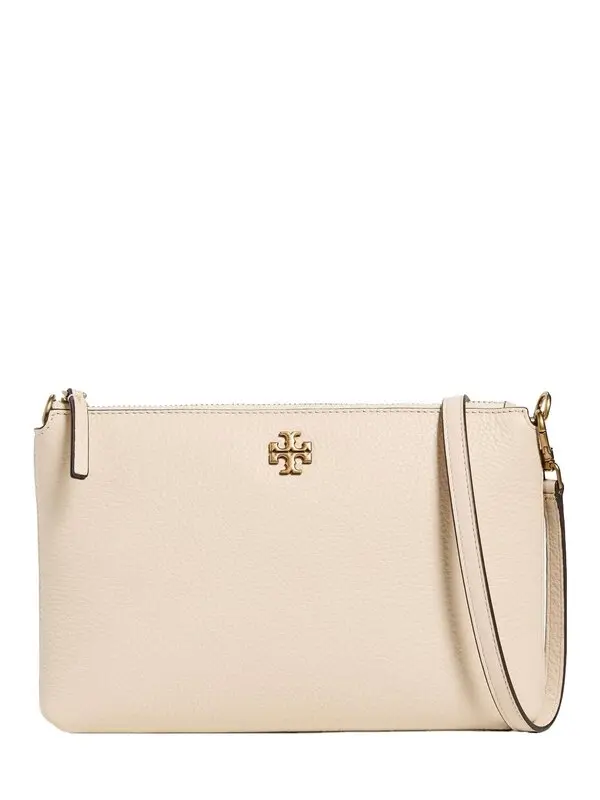 Tory Burch Mercer Pebbled Wallet Crossbody - New Cream