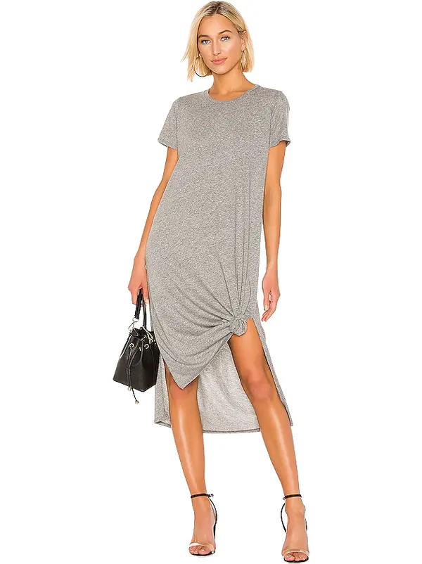 Michael Lauren Augustus Dress - Heather Grey