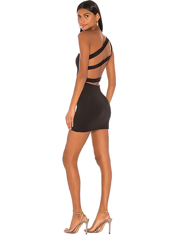 Superdown Davey Strappy Back Mini Dress - Black