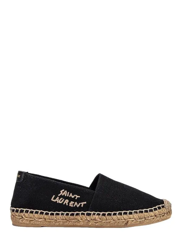 Saint Laurent Signature Espadrilles - Black