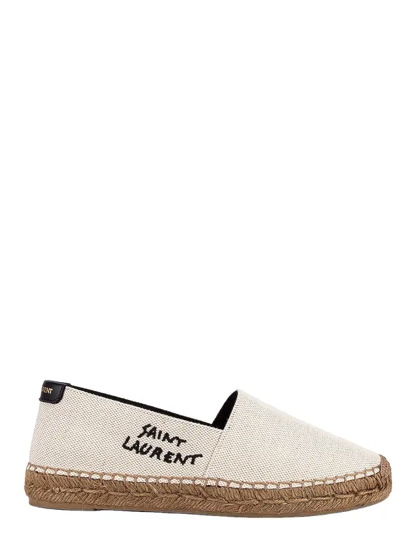 Saint Laurent Signature Espadrilles - White & Black