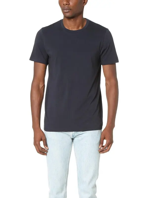 Vince Short Sleeve Pima Crew Neck Tee - Coastal